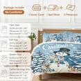 Christmas Snowman Comforter Set Twin Size, Xmas Tree Snowflake Winter ...