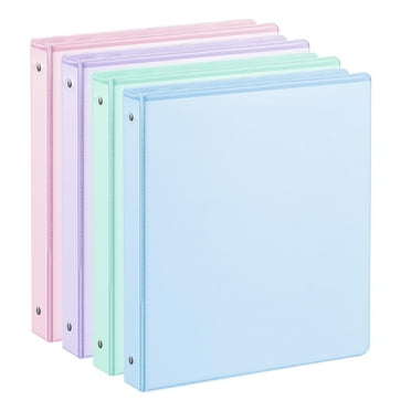 Clear Plastic 3-Ring Binder Folder | Transparent Loose-Leaf Organizer ...