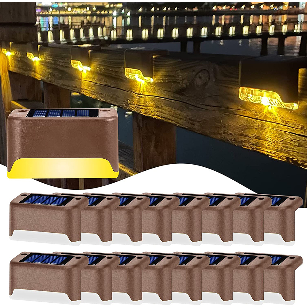 Solar Deck Lights Outdoor,LED Step Light Waterproof(16 Pack) - Walmart.com