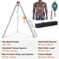 KFFKFF Confined Space Tripod Kit - Rescue Tripod with Fall Arrest ...