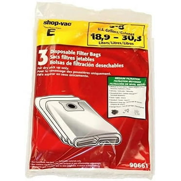 Shop-Vac Hippo Disposable Filter Bags, 5/Pack - Walmart.com