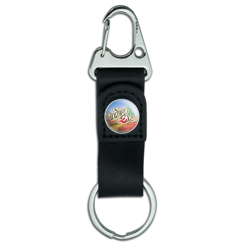 The Wizard of Oz Ruby Slippers Logo Keychain with Leather Fabric Belt ...