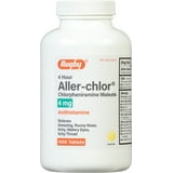 Aller-Chlor Chlorpheniramine Maleate Antihistamine, 4mg, 1000 count HSA ...