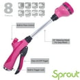 Sprout 8-Pattern 15" Watering Wand in Raspberry Red - Walmart.com