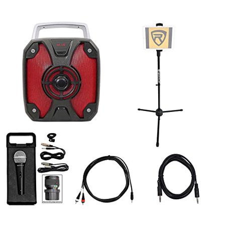 Rockville 100 Watt Portable Bluetooth Speaker Bundle with Metra 3.5mm ...