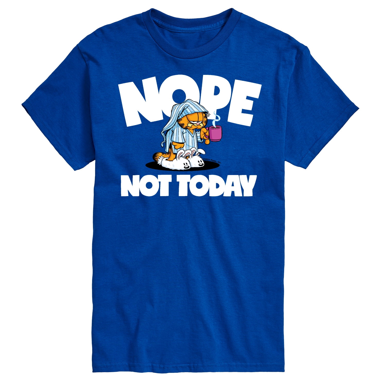 Garfield - Nope Not Today - Men's Short Sleeve Graphic T-Shirt ...