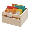"Make Market® 18"" Stackable Natural Wooden Bin for Indoor Use ...