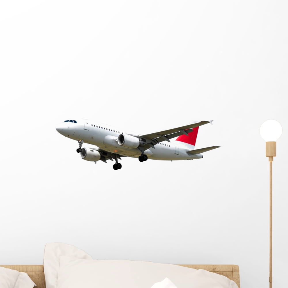 Jet Plane White Wall Decal Sticker, Wallmonkeys Peel & Stick Vinyl ...