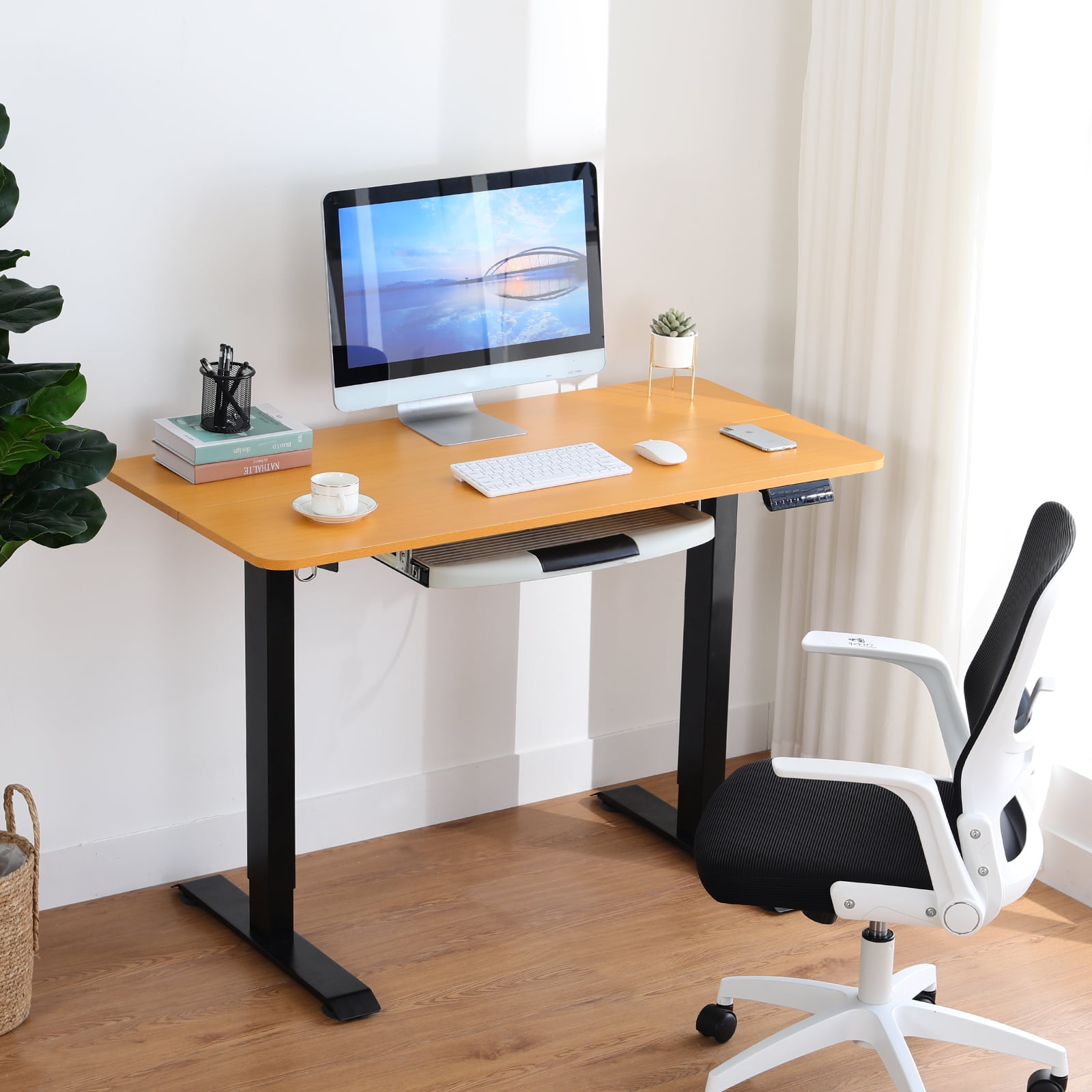 ComHoma Standing Desk Height Adjustable 47 x 24 Inch Stand Up Table ...