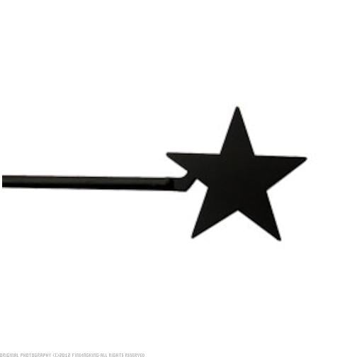 Wrought Iron Star Curtain Rod - .5 Inch Diameter - Walmart.com