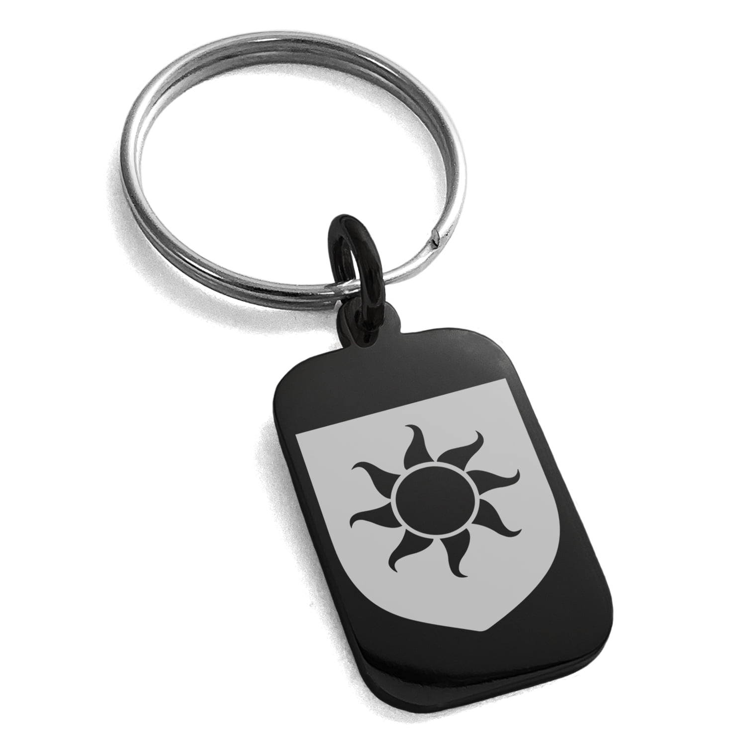 Stainless Steel Sun Splendor Coat of Arms Shield Engraved Small ...