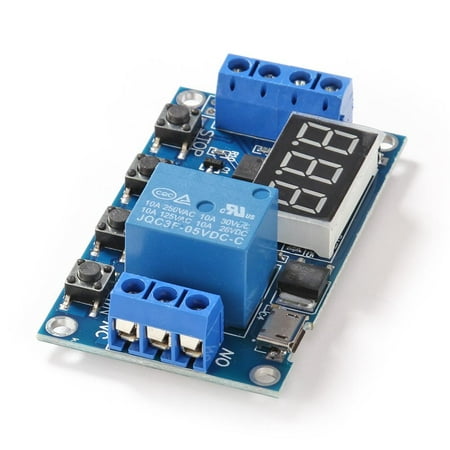 Jinveno DC 6-30V 1 Way Automation Cycle Delay Timer Control Off Switch ...