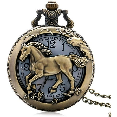 ShenMo Bronze Tagus Pocket Watch Quartz Tagus Pocket Watch Horse ...