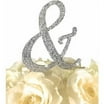 Unik Occasions Sparkling Collection Monogram Cake Topper, Silver ...