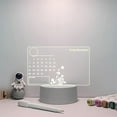 GGdda Room Decor Transparent Acrylic Board with Light Up Stand Clear ...