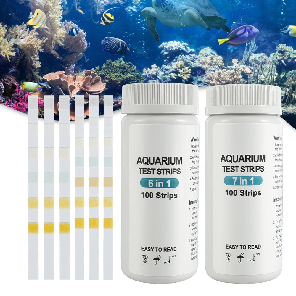 Pond Water Test Kit 50/100PCS 7 In 1 Fish Tank Test Strips Water PH ...