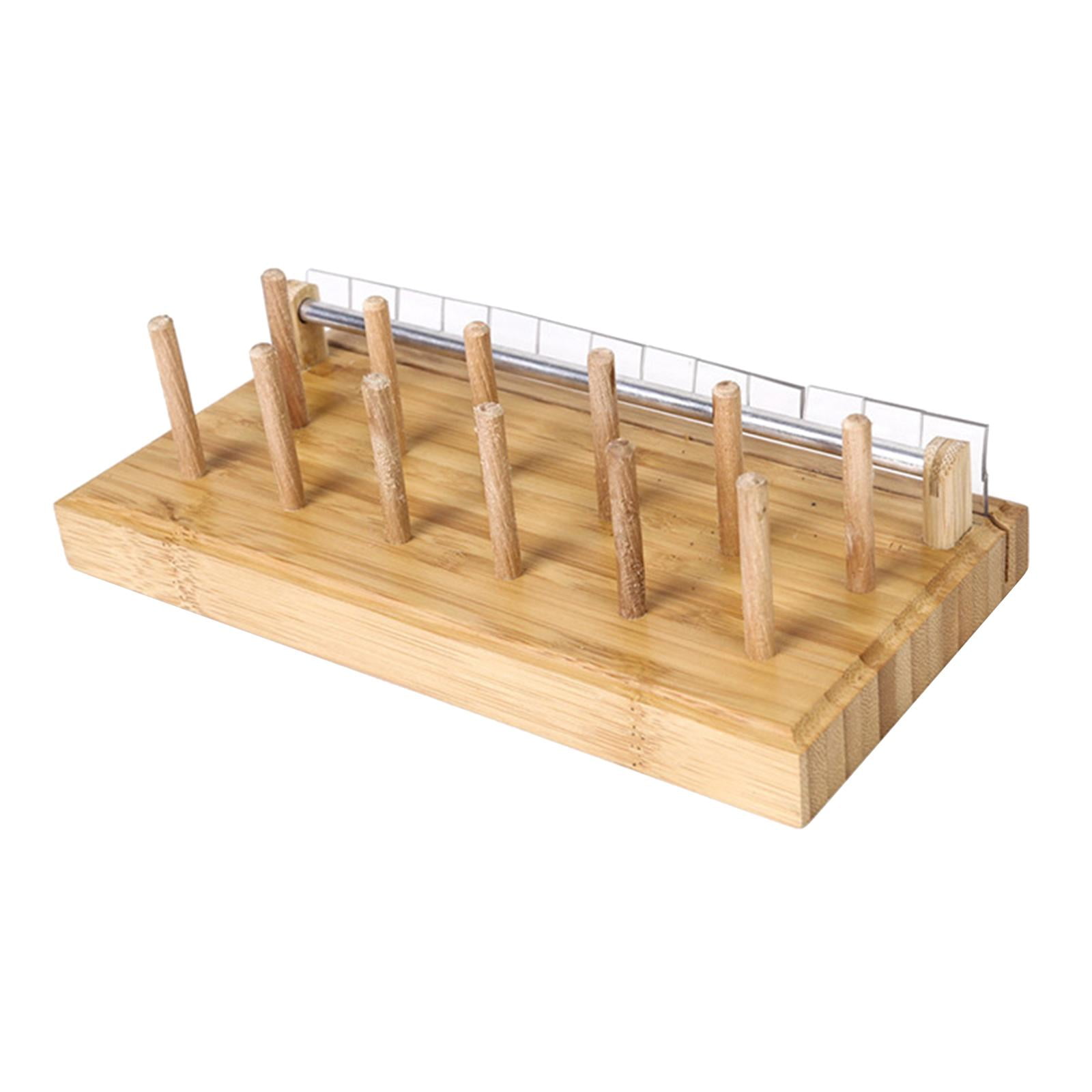 1 piece Fly Tying Thread Station Nature Wood Rib Runner Spool Fishing ...