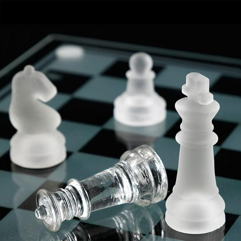Colored Glass Chess Set