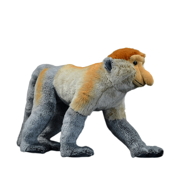 Realistic Proboscis Monkey Stuffed Animal Plush Toy, Lifelike Proboscis Monkey Animal Plushies ...