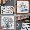 1pc PET Hollow Out Drawing Painting Stencils for DIY Scrapbook Photo ...