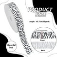 50 Yards Zebra Print Polyester Ribbon Making Materials Gifts Boxes ...