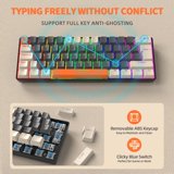 ZIYOU LANG T60 Wired 60% TKL Mechanical Gaming Keyboard with Led ...
