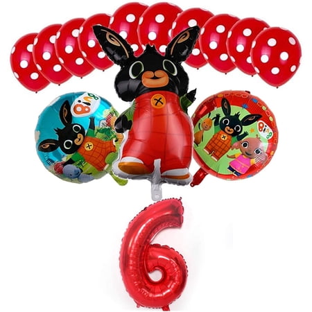 Balloons Rabbit Party Decoration 18inch Foil Balloon Cartoon Bing ...