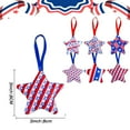6Pcs Independence Day Decoration Pendant Star Pendant Five Star Love ...