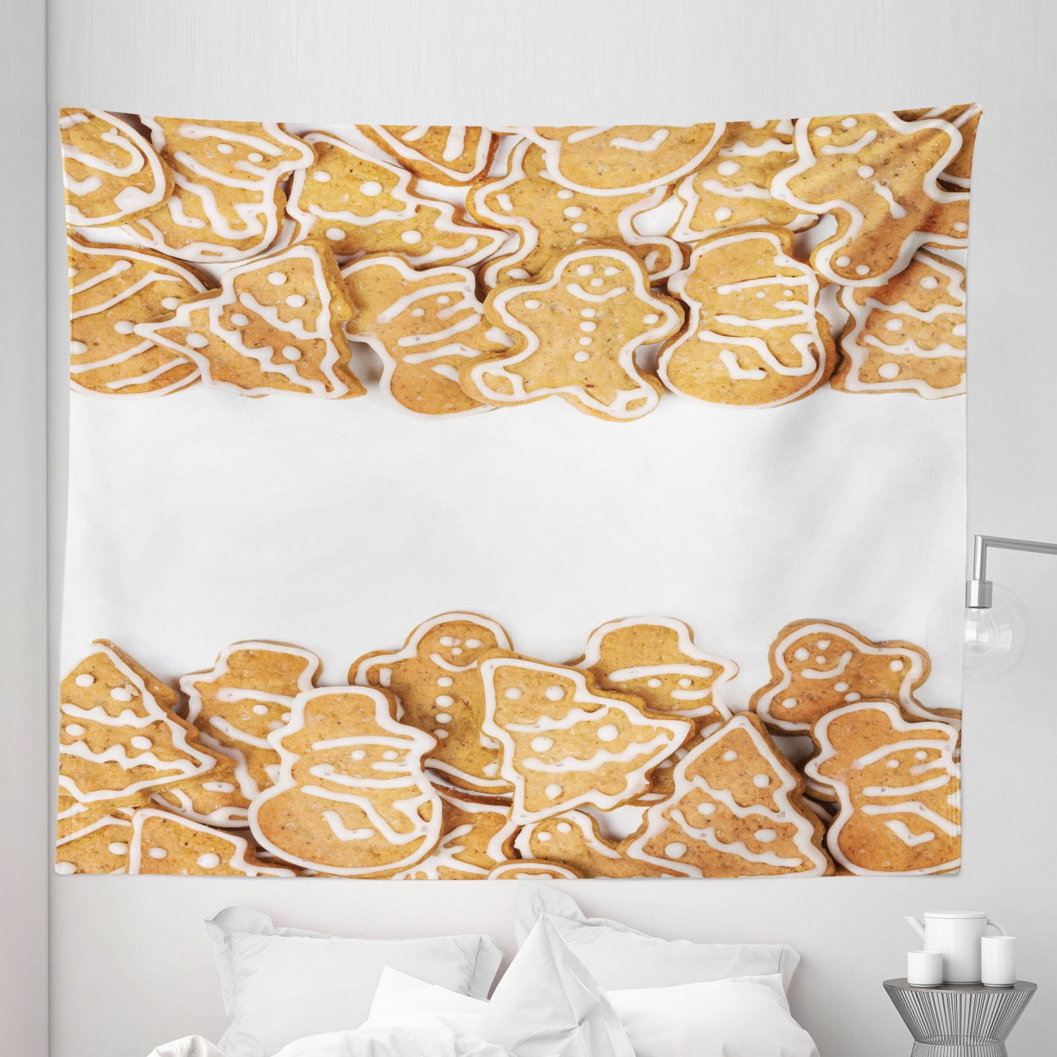 Cookie Tapestry, Different Forms of Cuts with Icing Outlines Crunchy ...