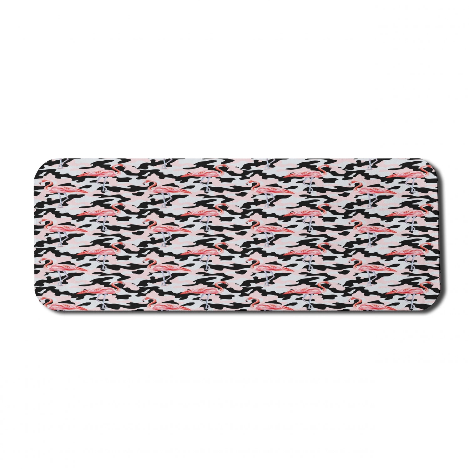 Camo Computer Mouse Pad, Watercolor Pink Flamingo Print Camouflage ...