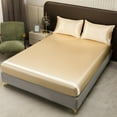 Fitted Sheet Mattress Cover Non-Slip Full Cover Protector Fixed Bed ...
