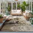 Boho Floral Washable Area Rug 3 x 5 ft Vintage Dried Flowers Milk Jugs ...