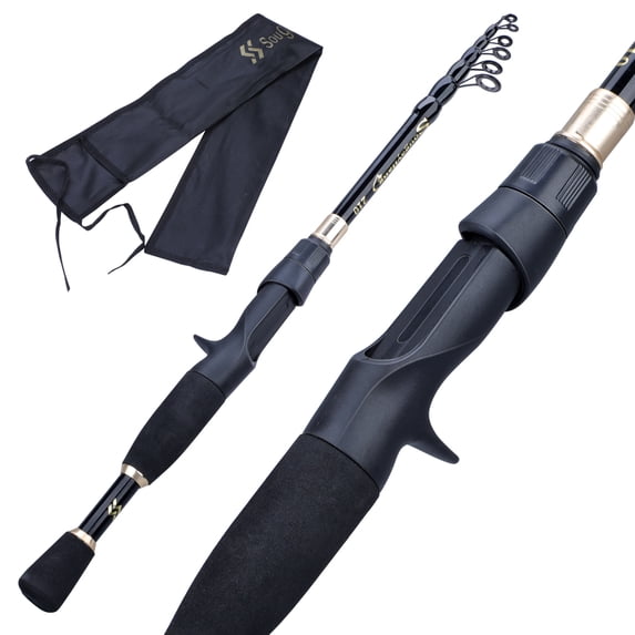 Sougayilang 6'10'' Telescopic Fishing Rod Ultralight Sensitive Casting ...