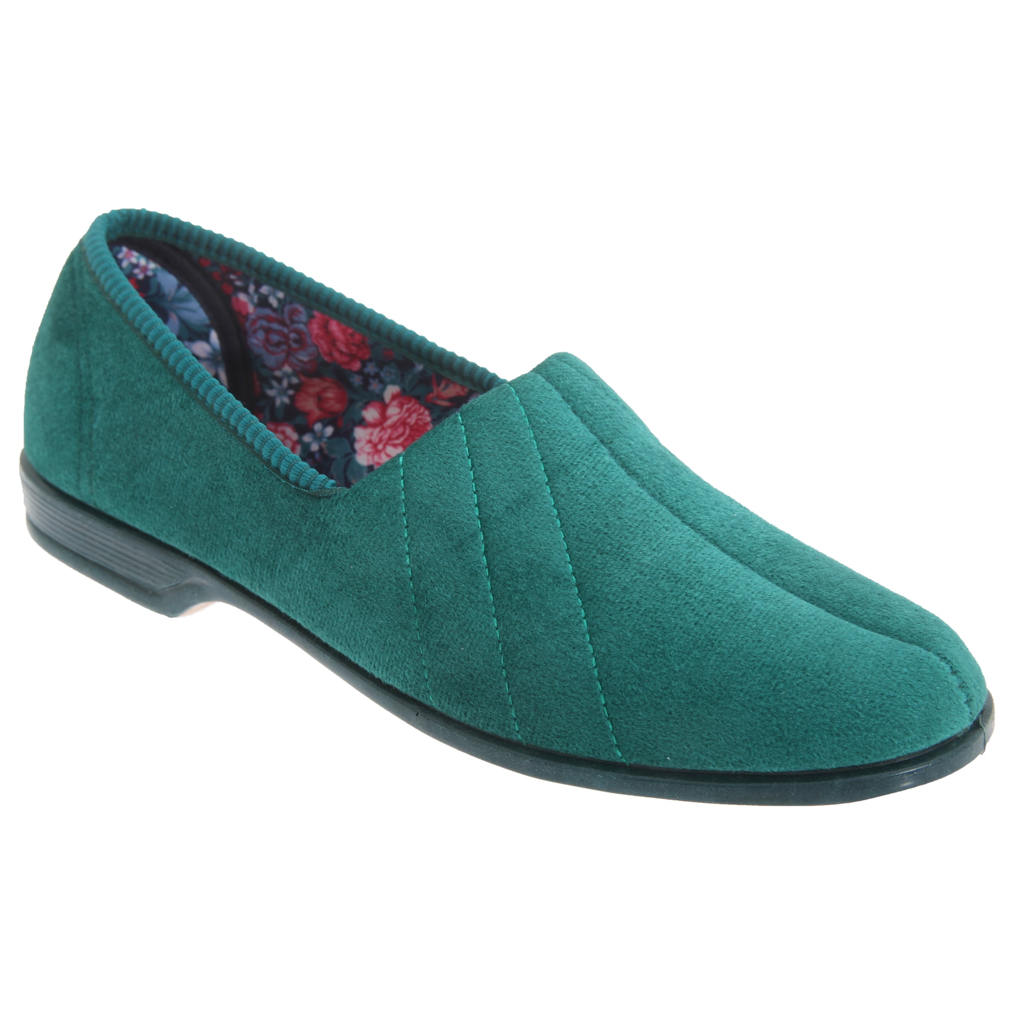 Sleepers Womens Audrey III Roll Top Velour Slippers - Walmart.com