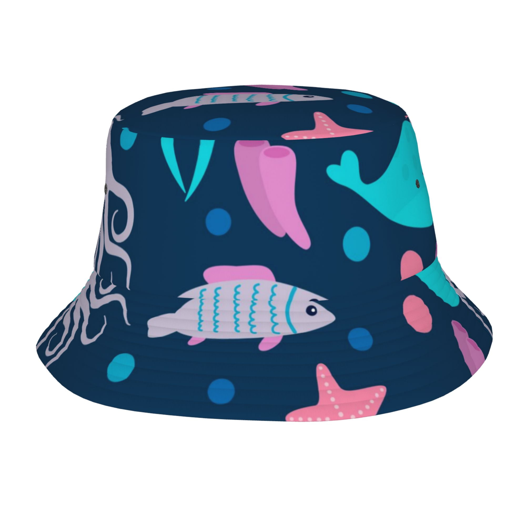 ZICANCN Ocean Underwater Seahorse Bucket Hat, Unisex Print Double-Side ...