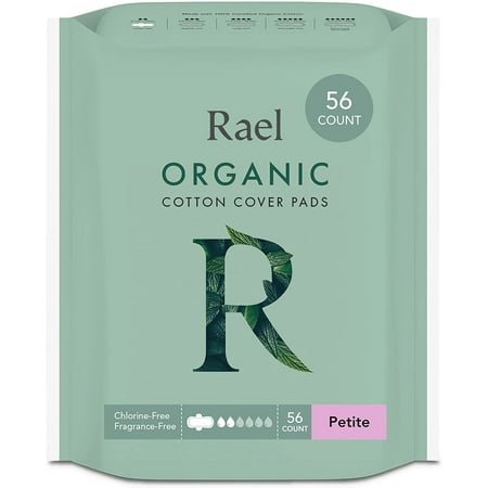 Rael Organic Cotton Sanitary Pads - Petite Size, Light Absorbency ...