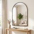 Gleamira 30"x40" Arched Bathroom Wall Mirror Rounded Corner Vanity ...