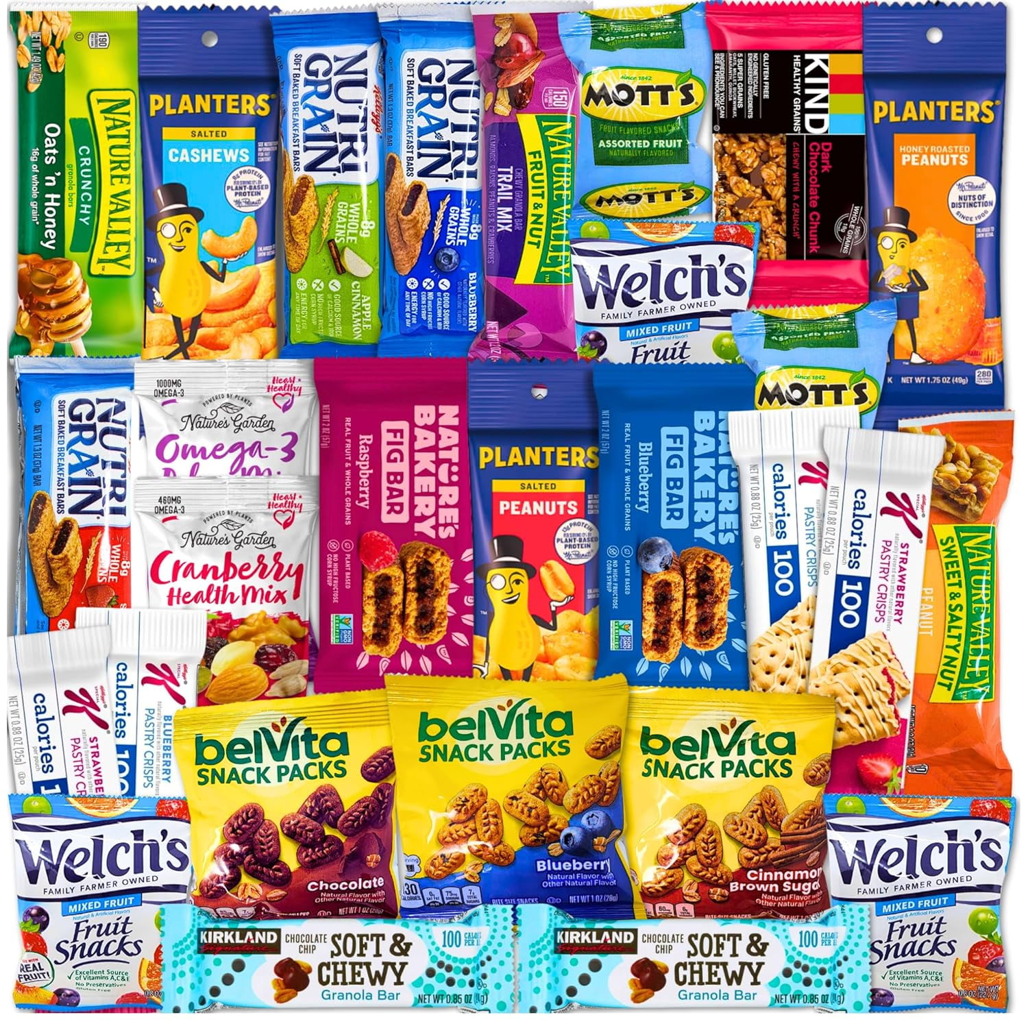 Healthy Snack Variety Box for Adults - Deluxe Assortment with Granola ...