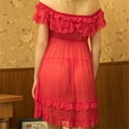 Jiajiamaoyi Lingerie For Women Womens Short Sleeve Lace Satin Vintage