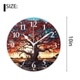 10 Inch Wall Clock Battery Operated Silent Clock Decorative for Office ...