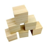 1.17 Inch Wooden s, Bag Unfinished Blank Square Wood Blocks, for ...