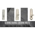 Ssiskcon Stainless Steel Barrel Deadbolt 4" Defender Security Latch ...