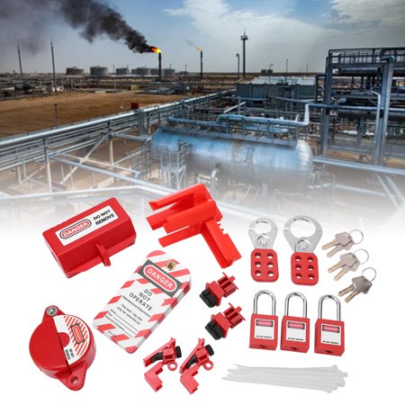 Electrical Lockout Tagout Kit Circuit Lock Outs Set To Corrosion High ...