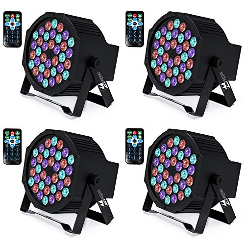 UP Lights, Missyee 36 X 1W RGB LED DJ Lights Sound Activated Stage ...