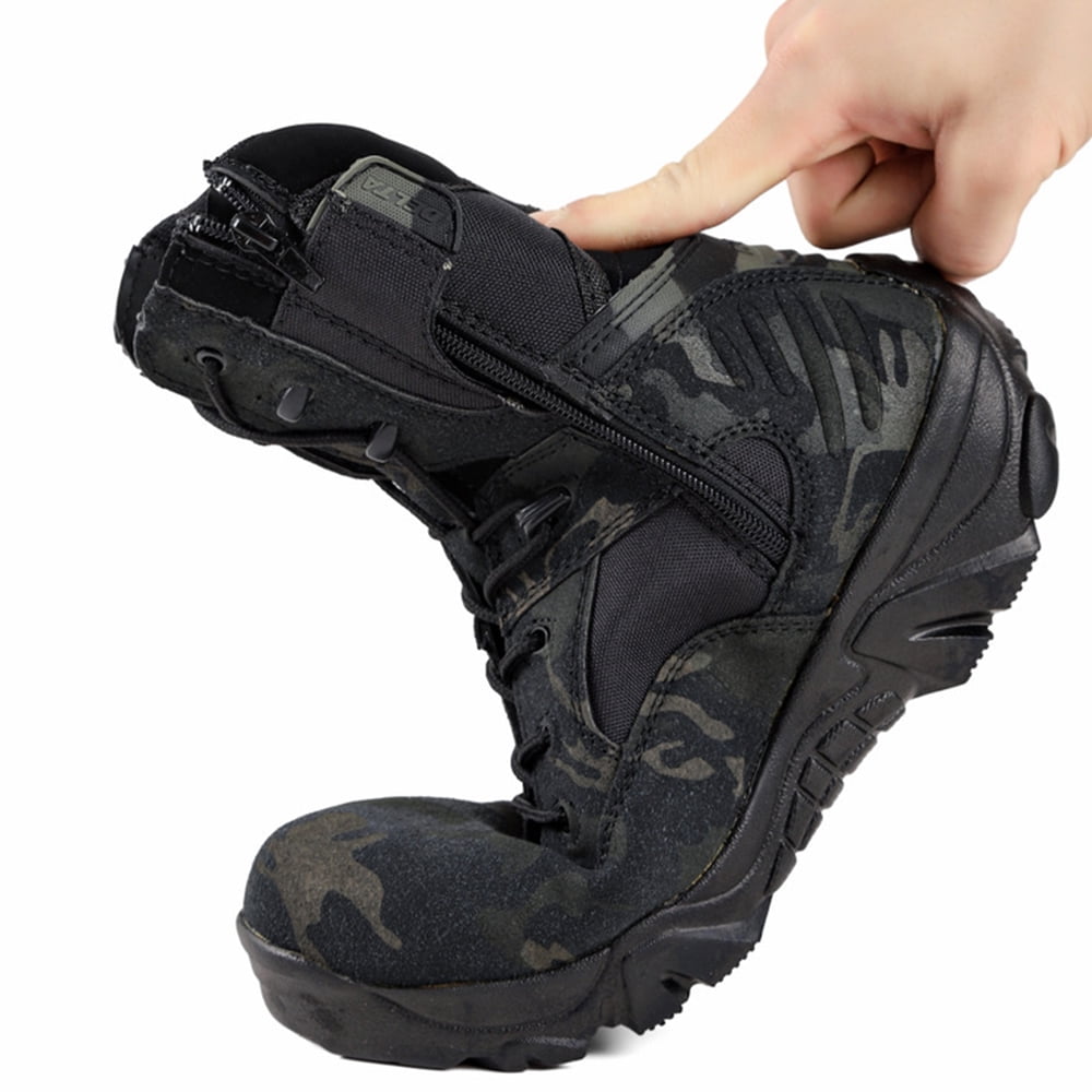 Buy HARGLESMAN Men's Army Combat Boot Outdoor Desert Boots Hiking Shoes ...