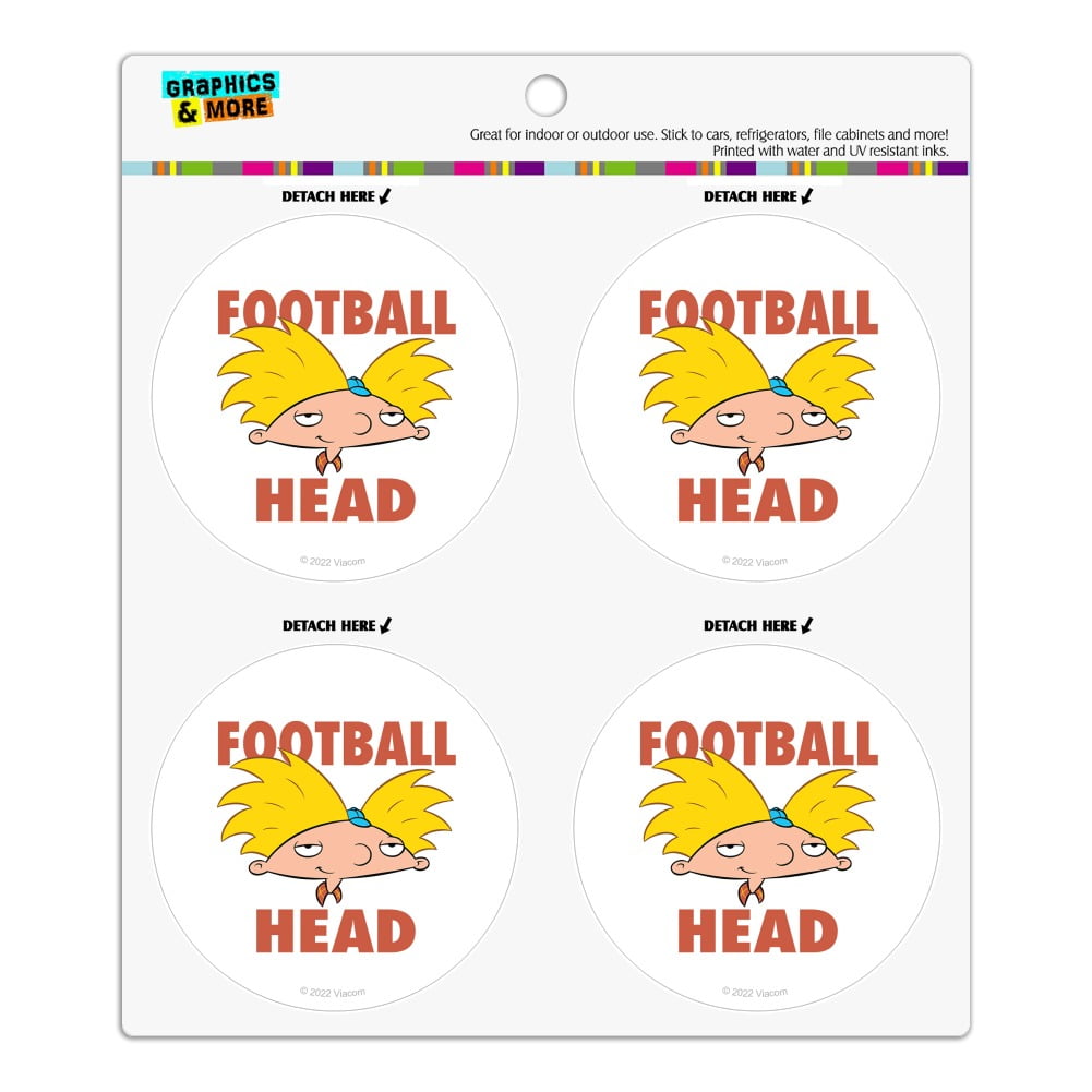 Hey Arnold! Football Head Refrigerator Fridge Locker Vinyl Circle ...