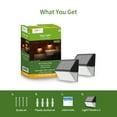 Mainstays 8 Lumen Solar LED Step and Deck Lights, Dusk to Dawn, 2 Pack ...