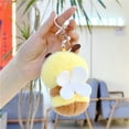 Bees Plush Bag Charm Keyring Soft Stuffed Keychain Shopping Bag Charm ...