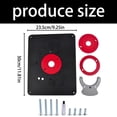Woodworking Router Insert Plate Set Heavy Duty Predrilled Holes ...