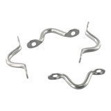 4Pcs 5mm Stainless Steel Wire Eye Strap Boat Marine Tie Down Hook ...